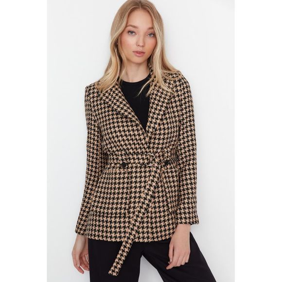 Trendyol | Jackets & Coats | Nwt Trendyol Women Regular Fit Lapel ...